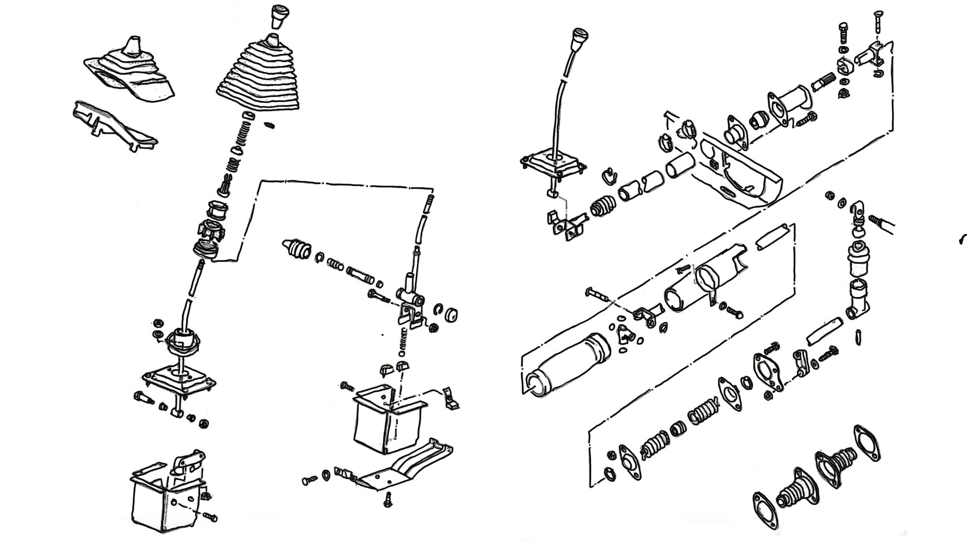 Gear Selection | Linkage | T3 Van | OldtimerWerk